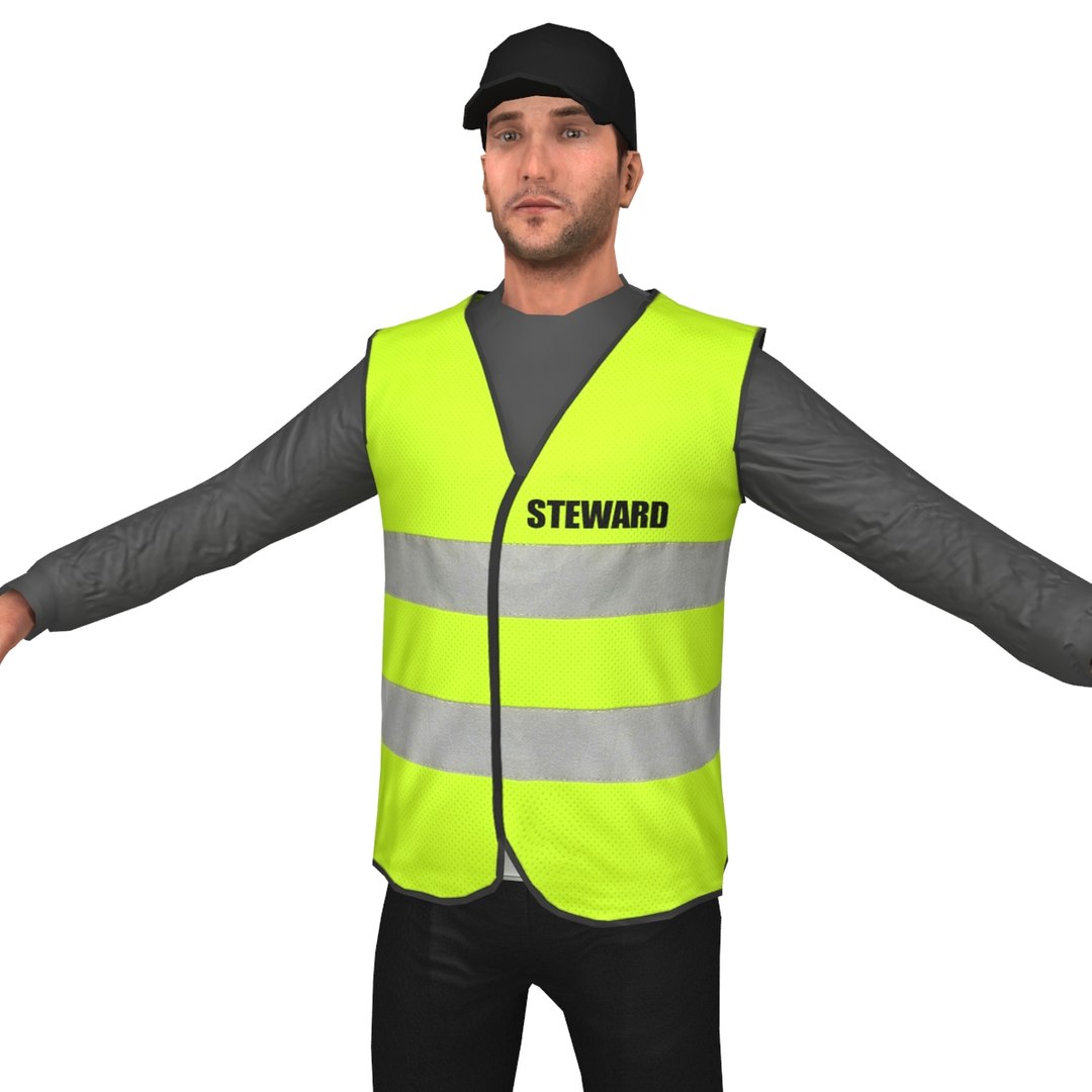 3D model rigged steward - TurboSquid 1306991