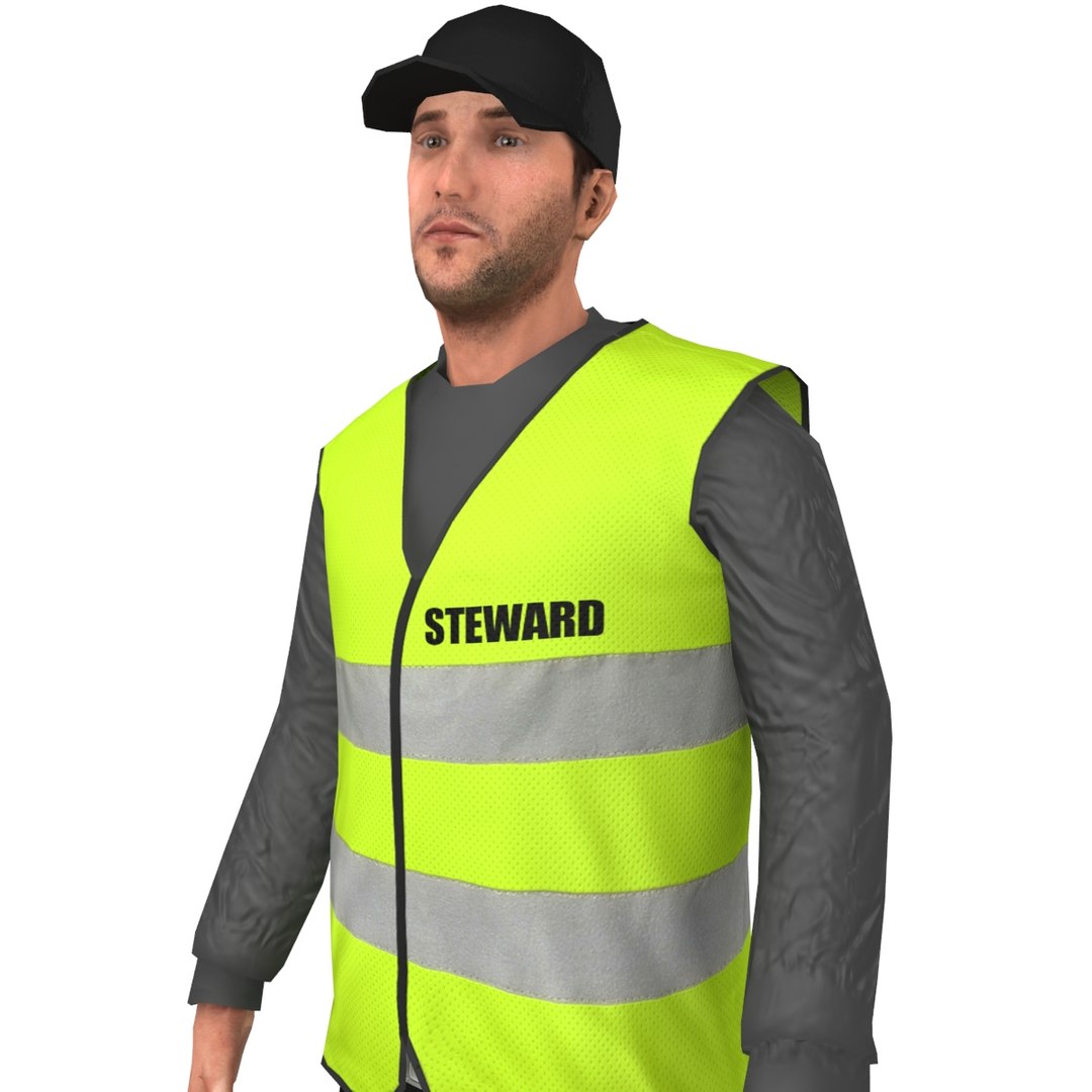 3D model rigged steward - TurboSquid 1306991
