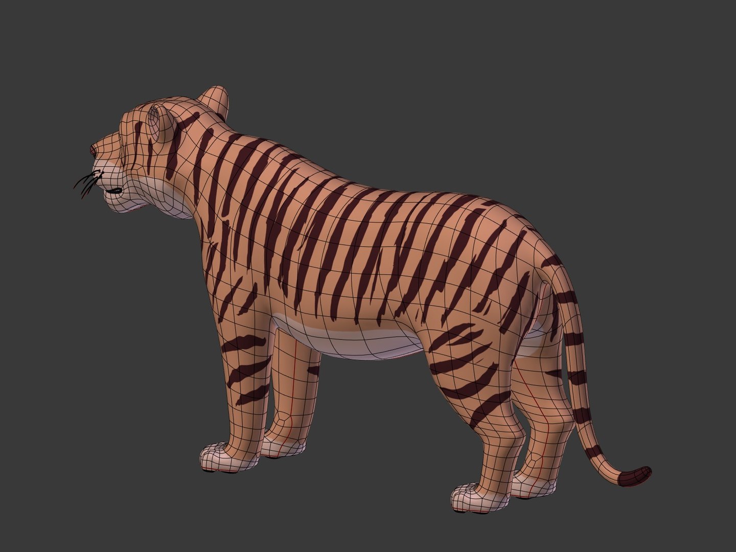 3D Cartoon Tiger Model - TurboSquid 1552323
