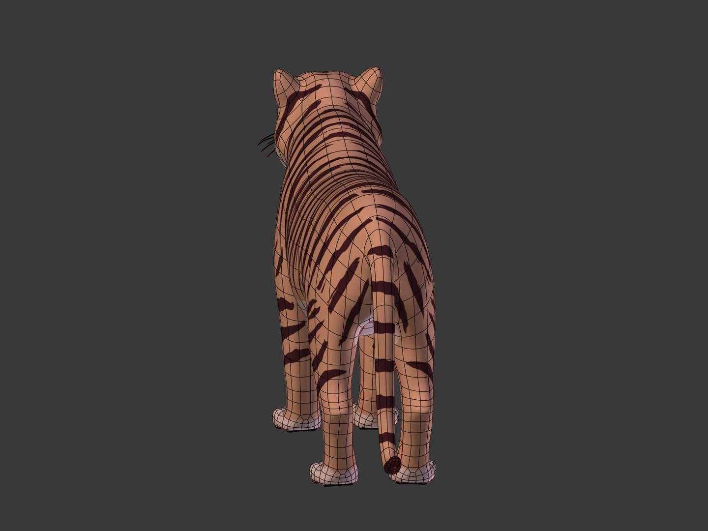 3D Cartoon Tiger Model - TurboSquid 1552323