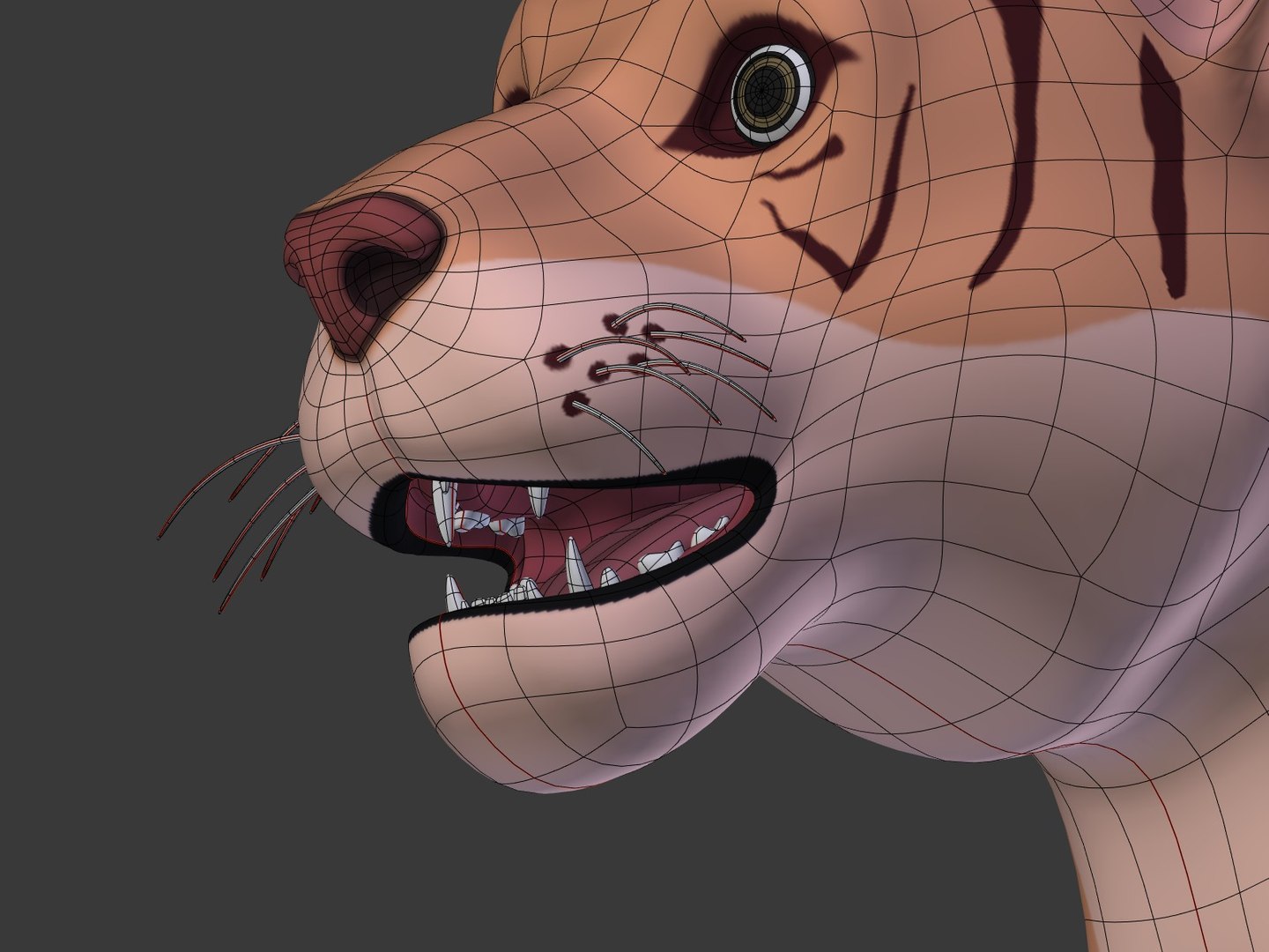 3D Cartoon Tiger Model - TurboSquid 1552323