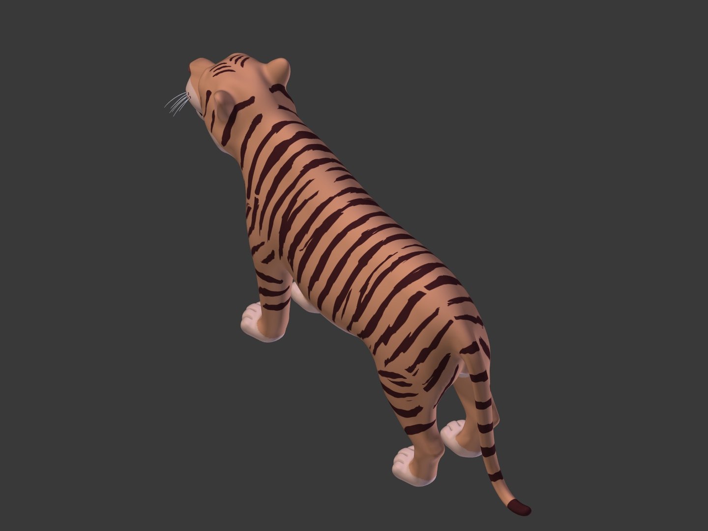3D Cartoon Tiger Model - TurboSquid 1552323