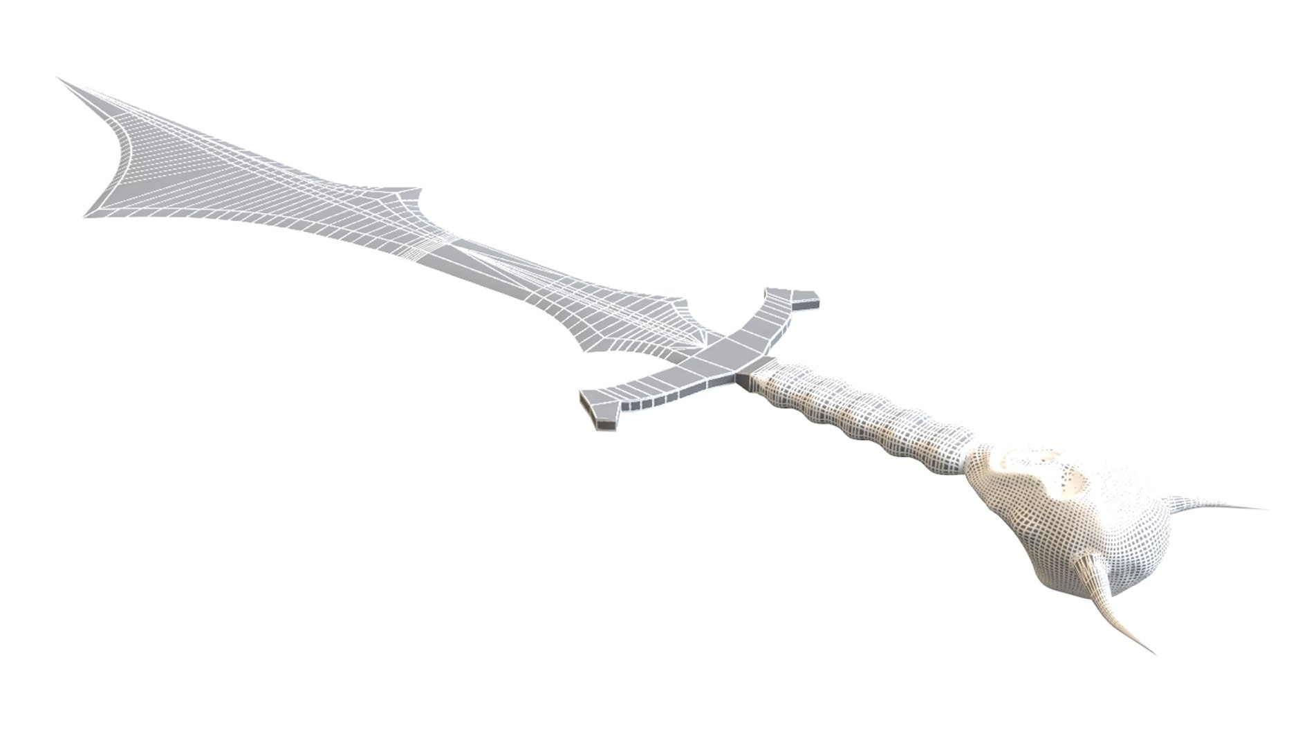 Fantasy sword skull 3D - TurboSquid 1203781