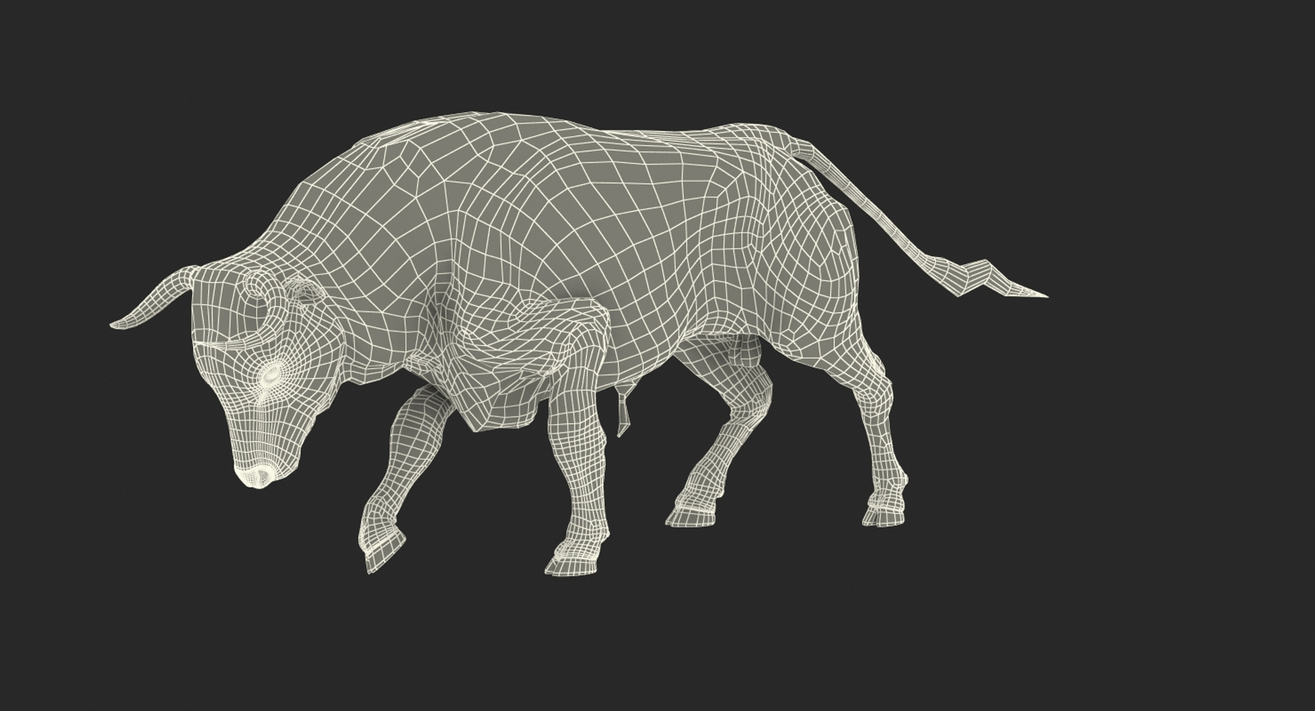 3D Bull Attacking Pose - TurboSquid 1217754
