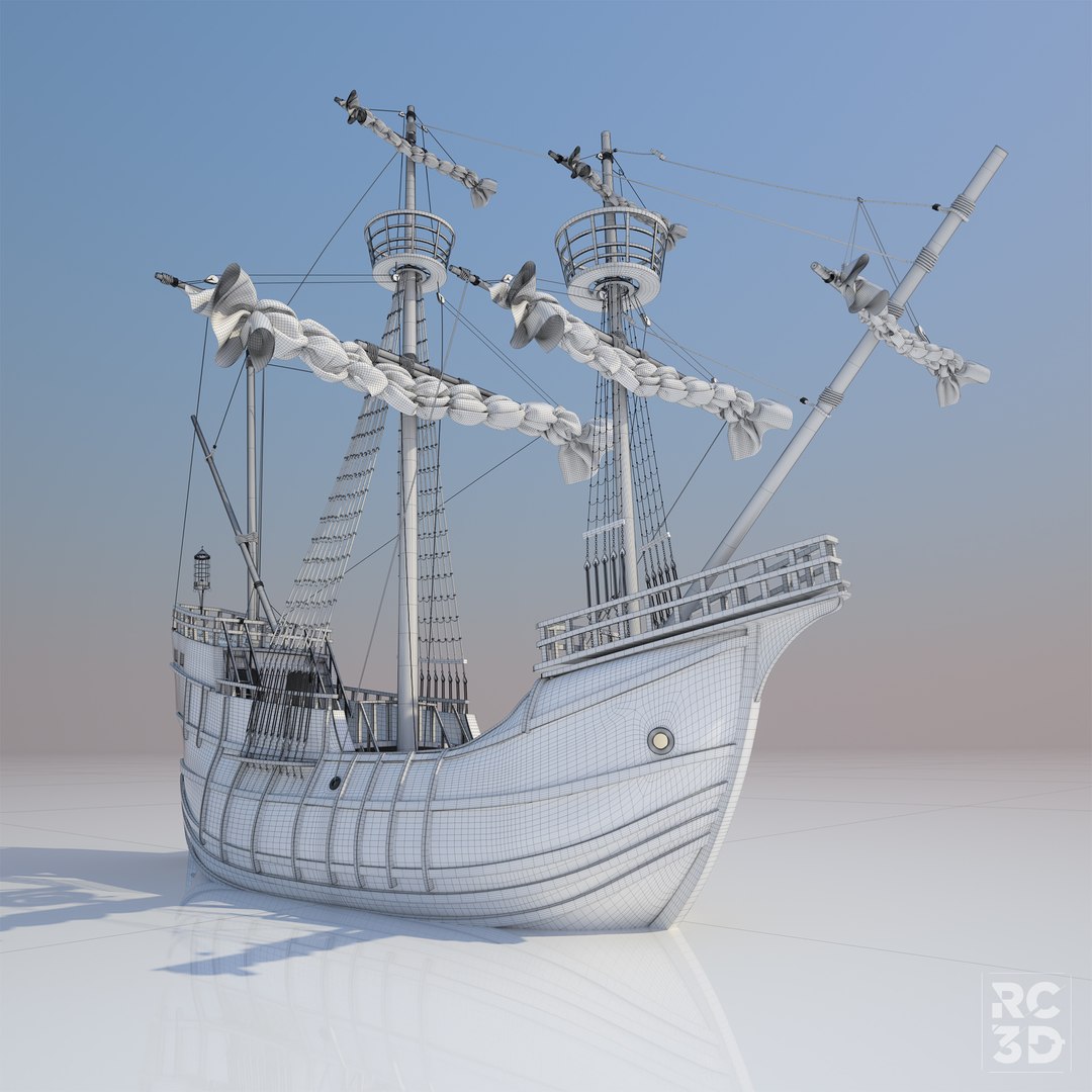 Spanish Victoria Ship 3D - TurboSquid 1844488
