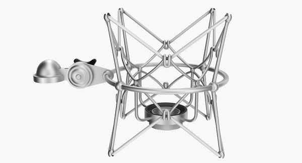 3d rigged microphone xlr model