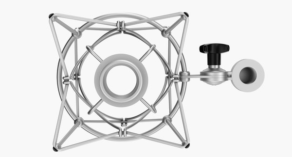 3d rigged microphone xlr model