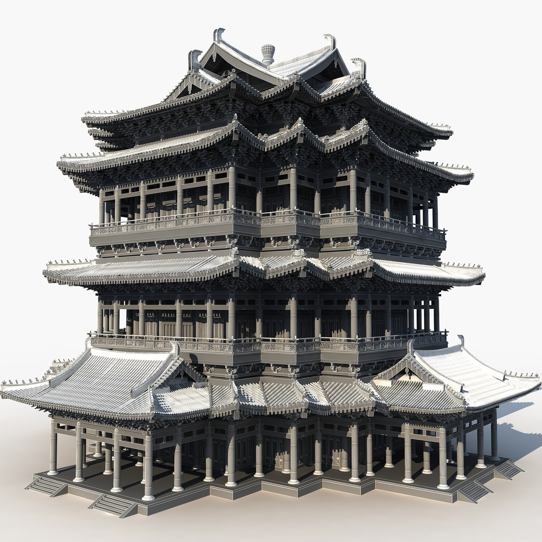 Chinese Ancient Architecture 8 3D - TurboSquid 2057392