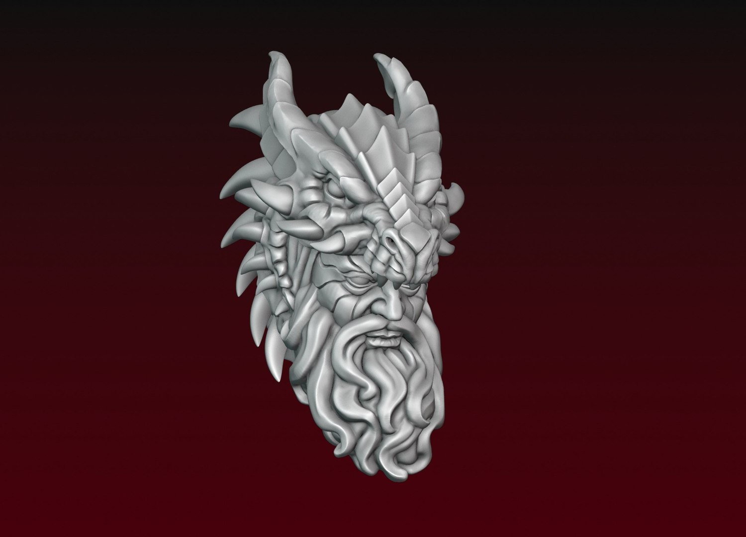 Dragon Spirit Head 3D Print 3D Model - TurboSquid 1874214