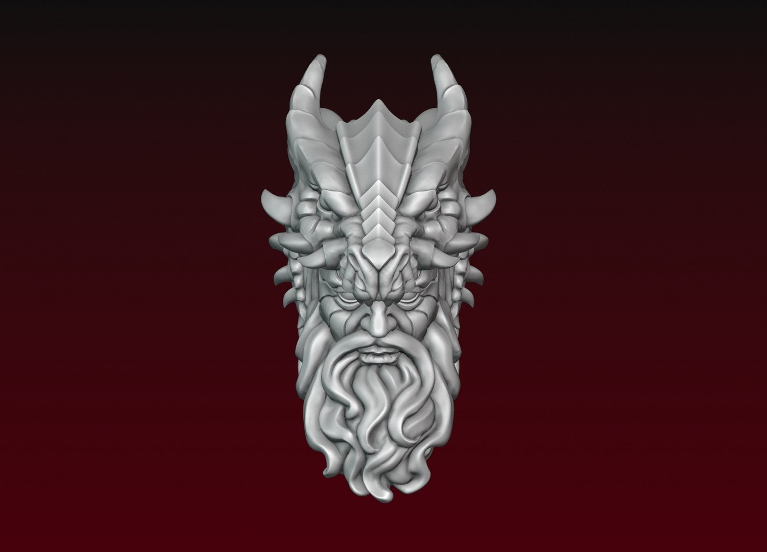 Dragon Spirit Head 3D Print 3D Model - TurboSquid 1874214