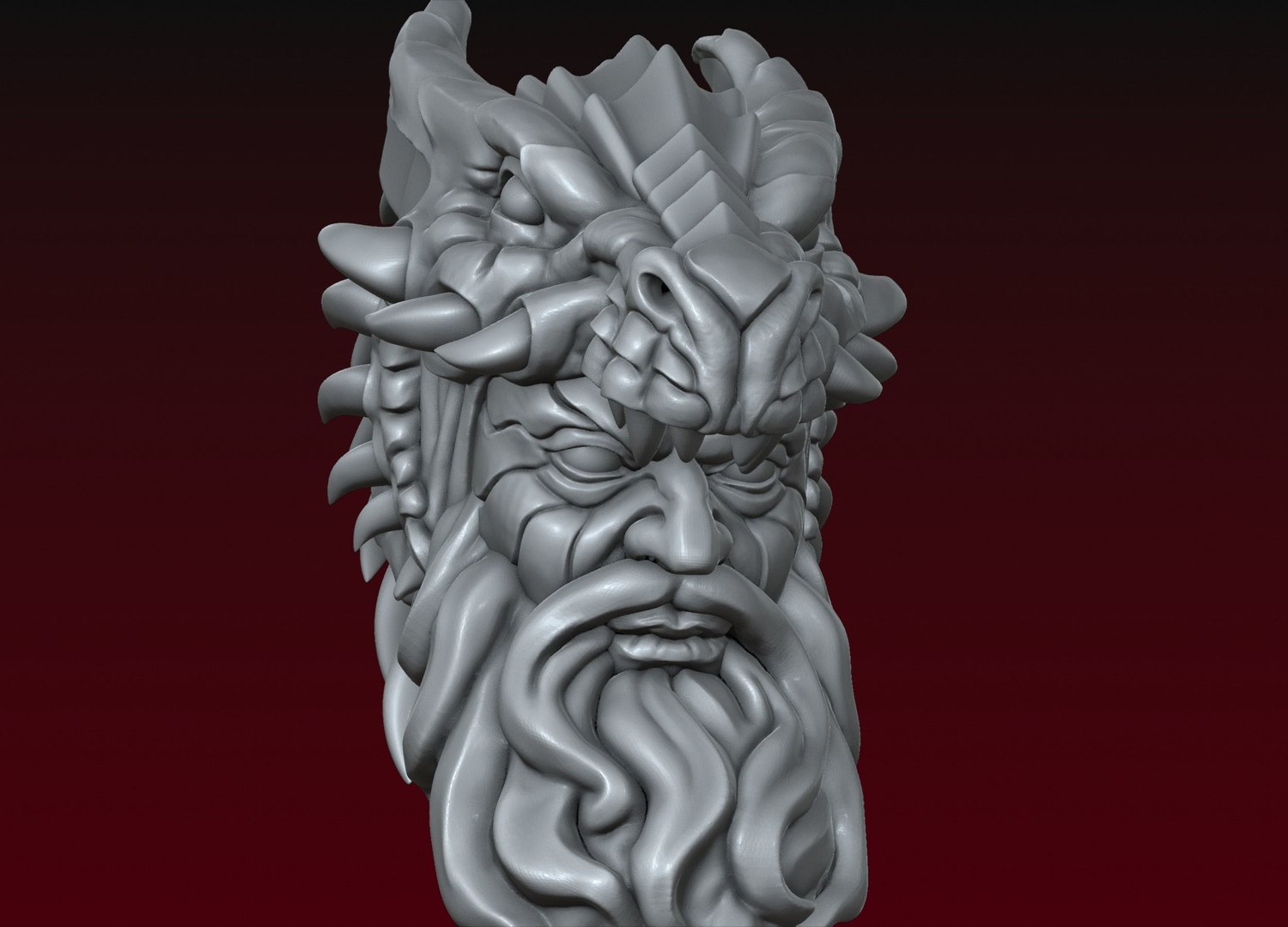 Dragon Spirit Head 3D Print 3D Model - TurboSquid 1874214