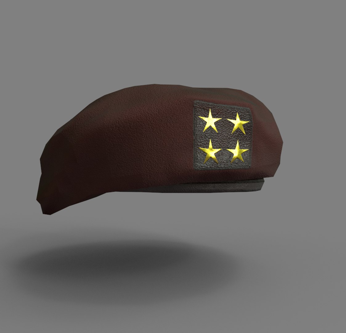 Beret 3D Model - TurboSquid 1187830