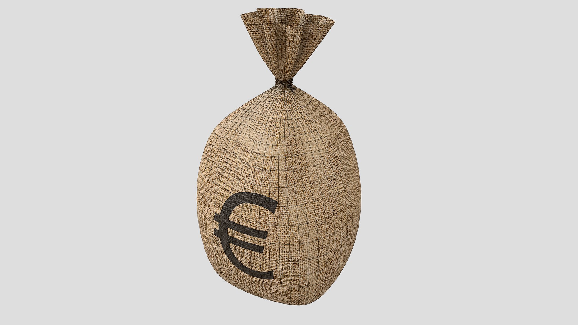 3D model Money Bag v2 Euro with Pbr 4K 8K - TurboSquid 1723958