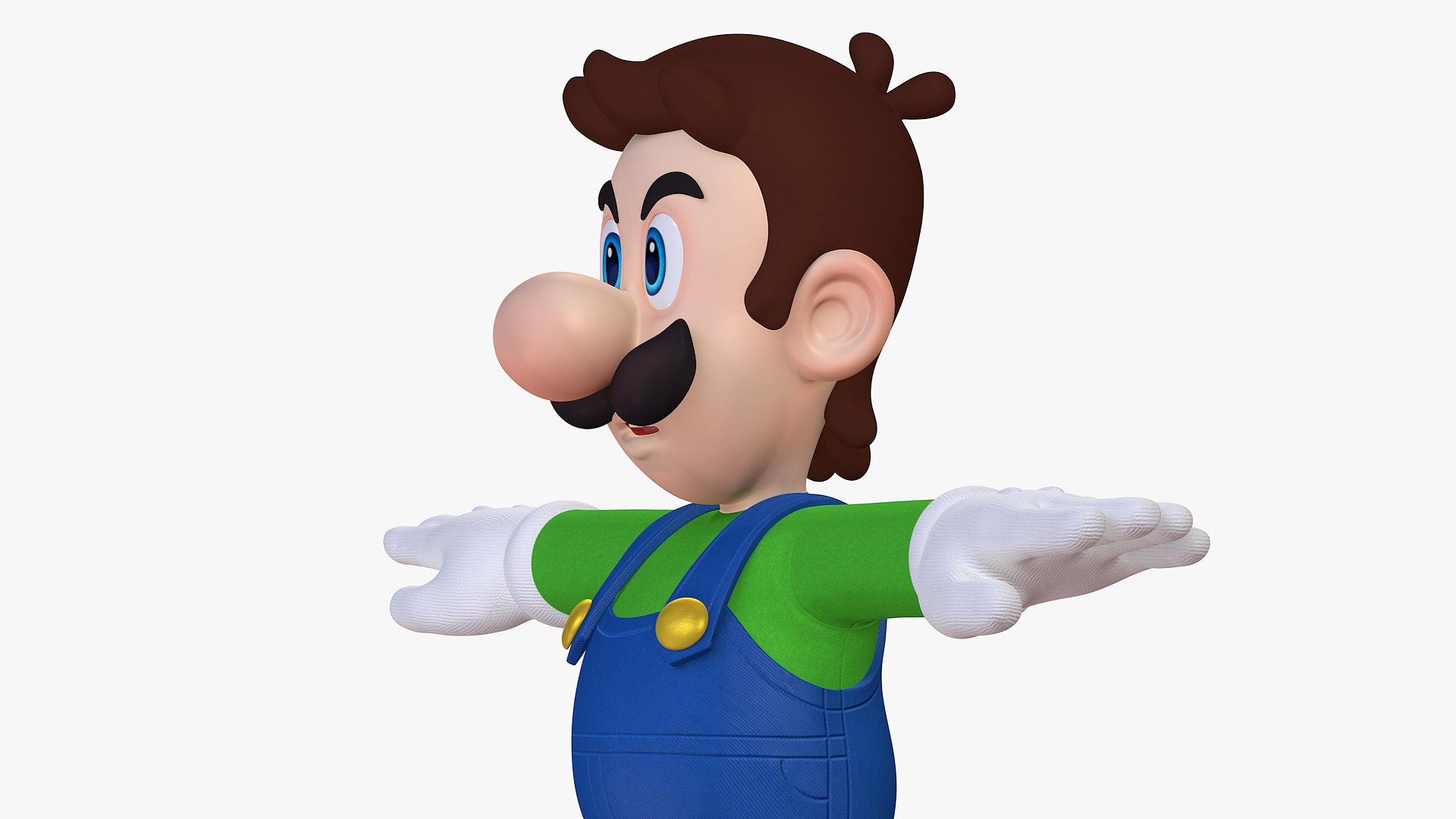 3D Luigi Character Weapon Mario Sparks of Hope 8K - TurboSquid 1793168