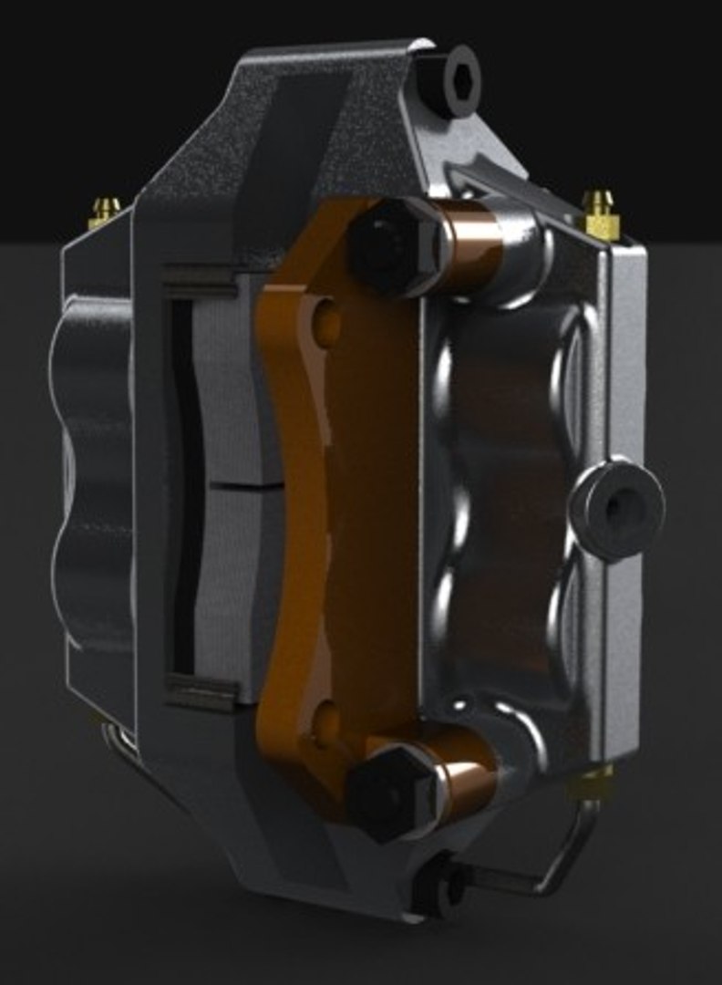 3d Model Brake Disc Caliper