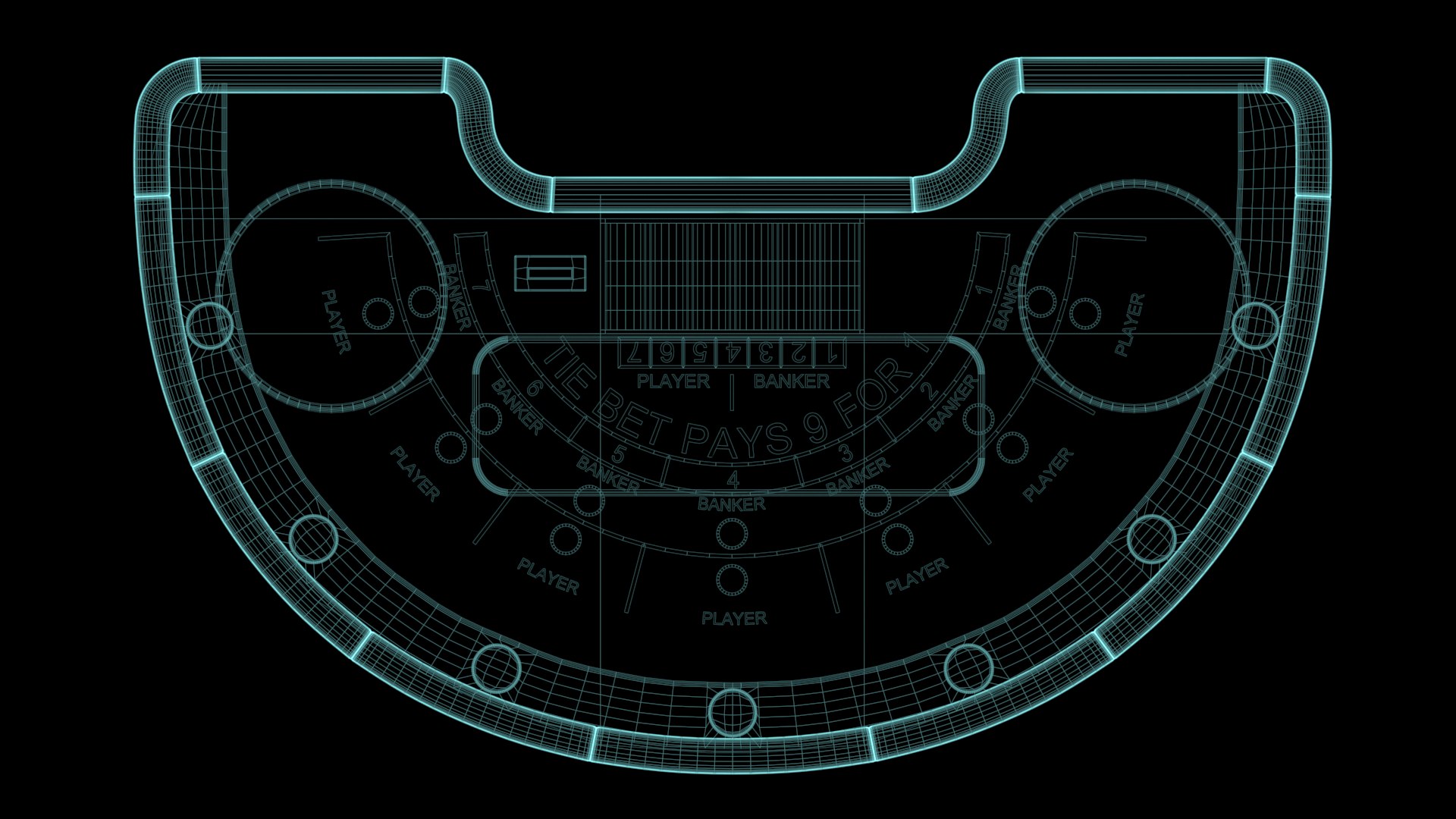 3D Casino Baccarat Table Model - TurboSquid 2091841