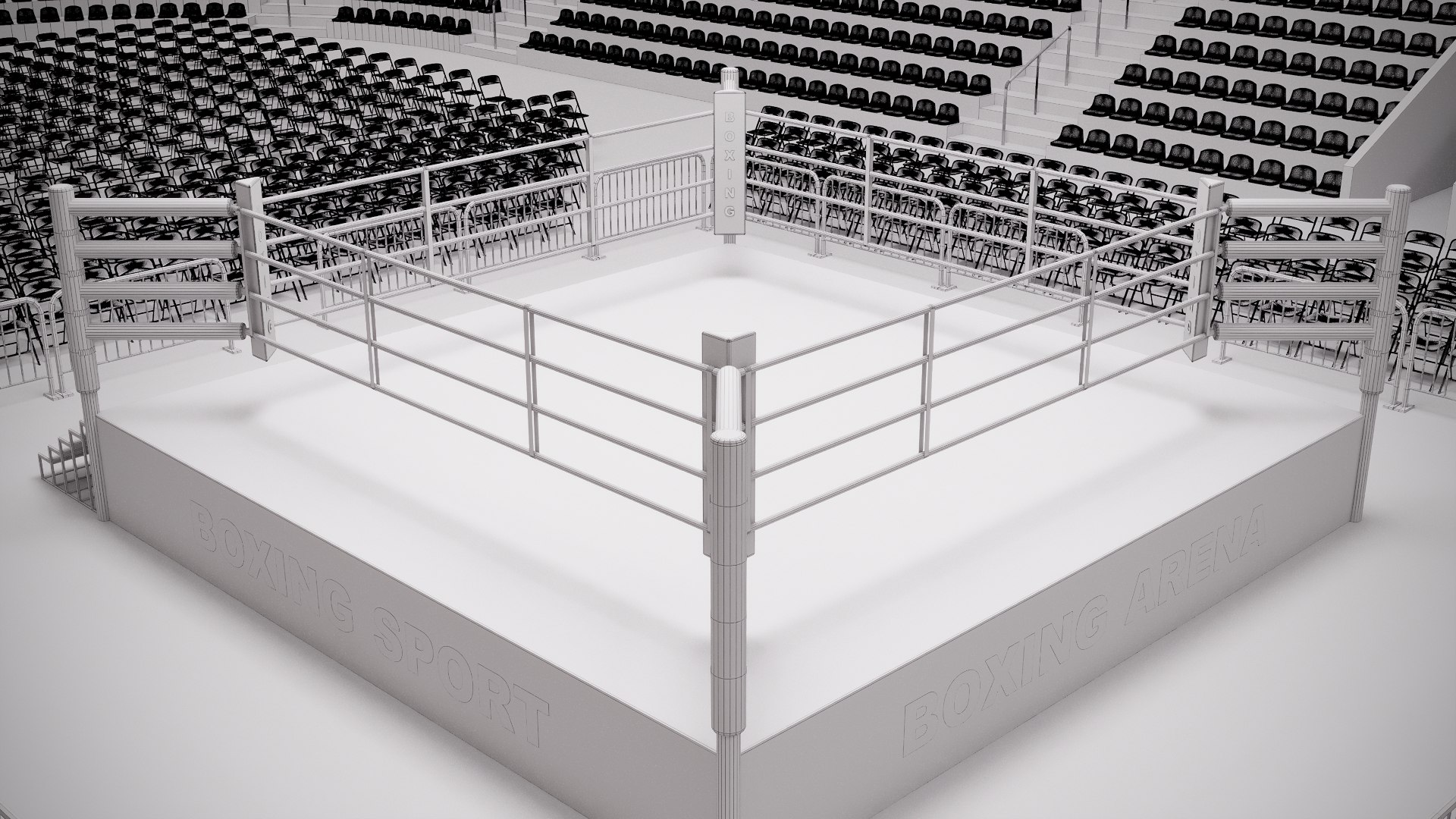 3D Boxing Arena model - TurboSquid 2047900