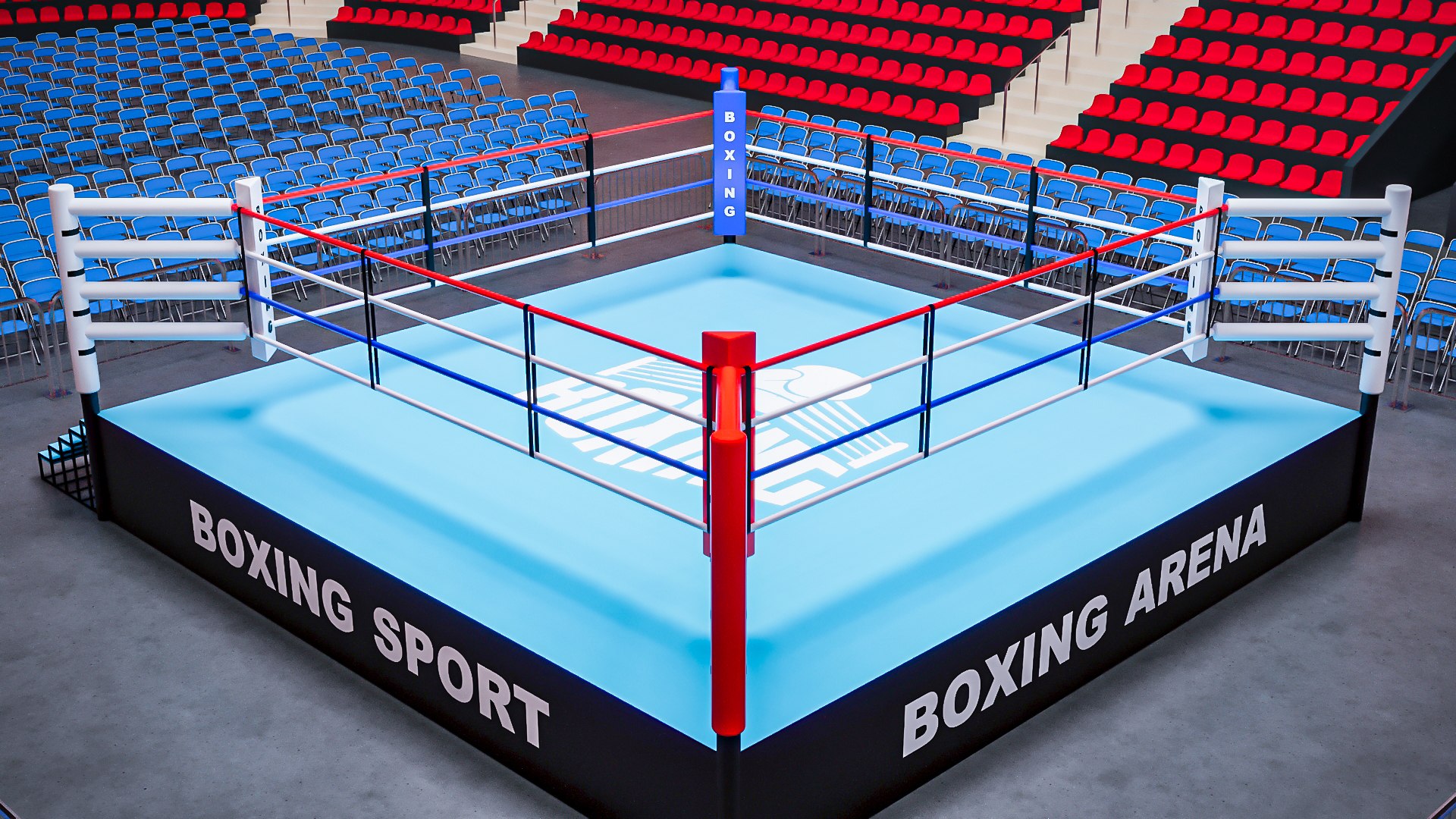 3D Boxing Arena Model - TurboSquid 2047900