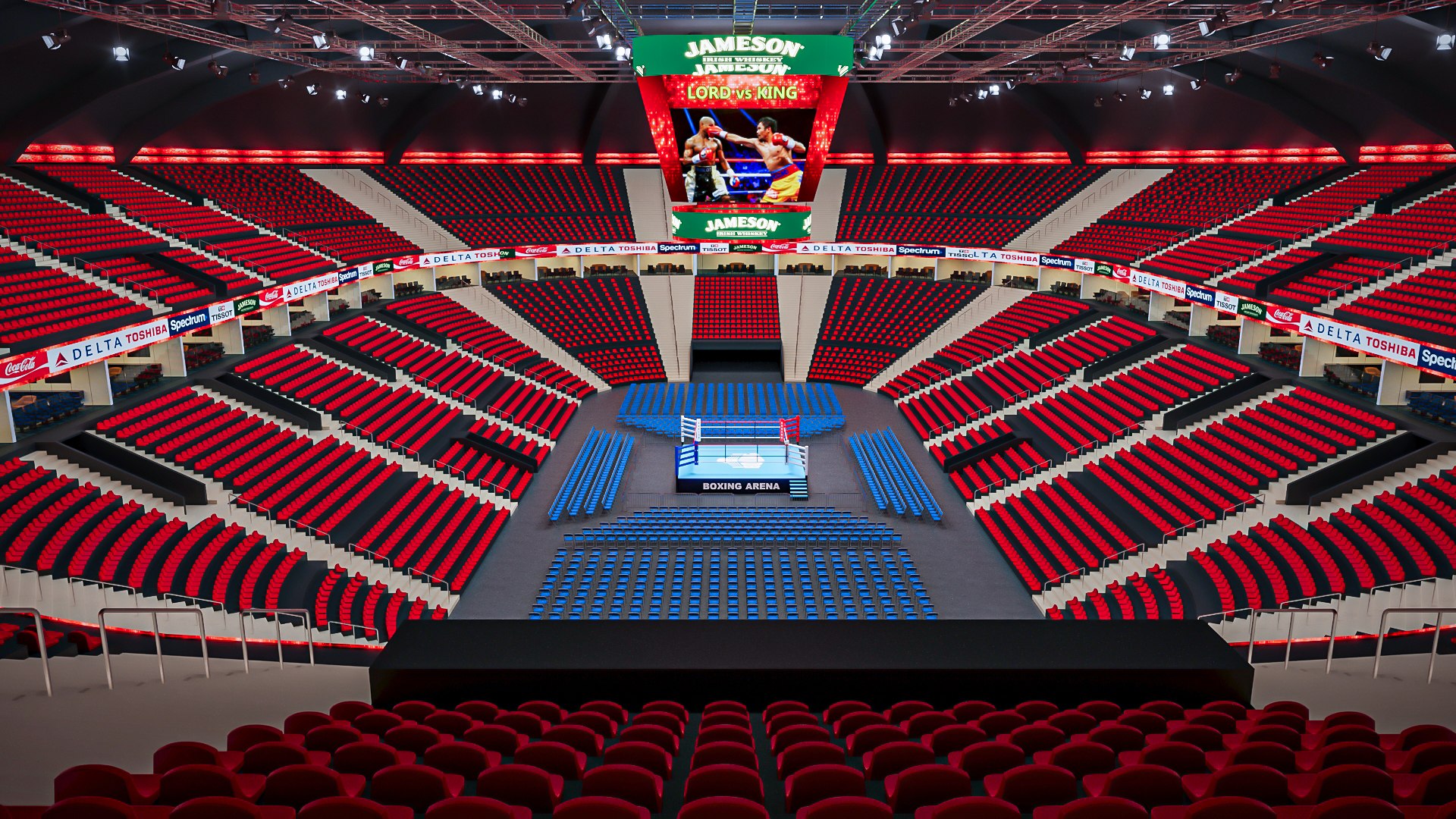 3D Boxing Arena Model - TurboSquid 2047900