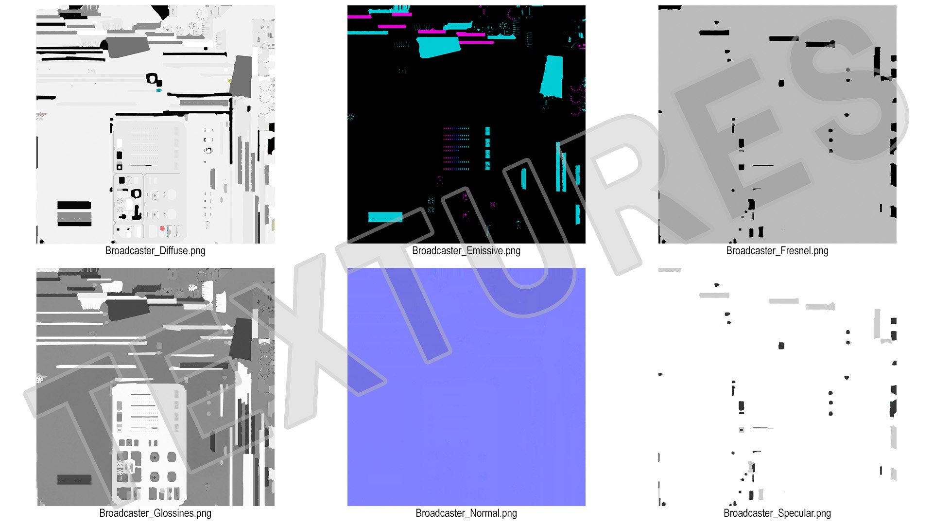 Futuristic Online Broadcast Remote Control White Lights On 3D Model ...