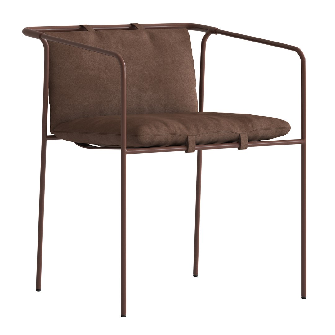 3D CB2 Navene Bronze Dining Chair - TurboSquid 2166209