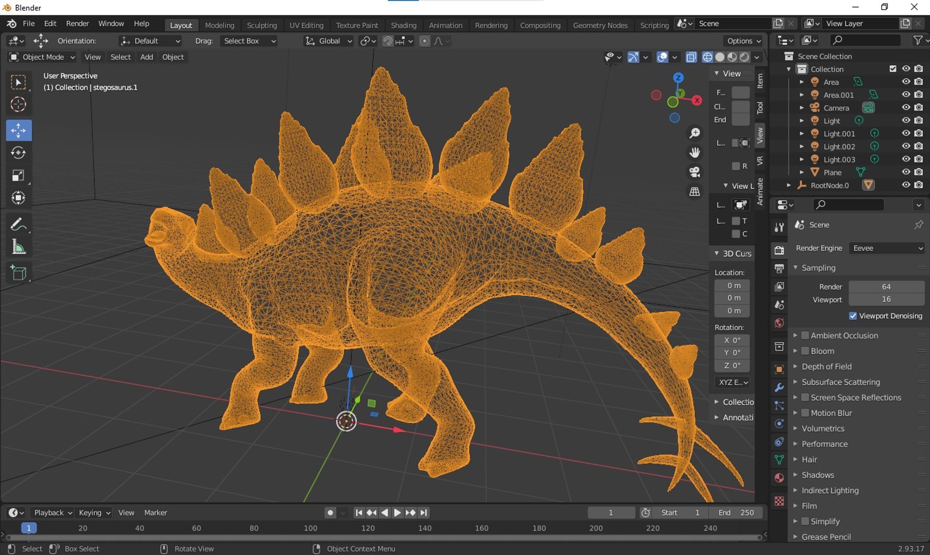 3D Stegosaurus Low-poly 3D Model Model - TurboSquid 2127576