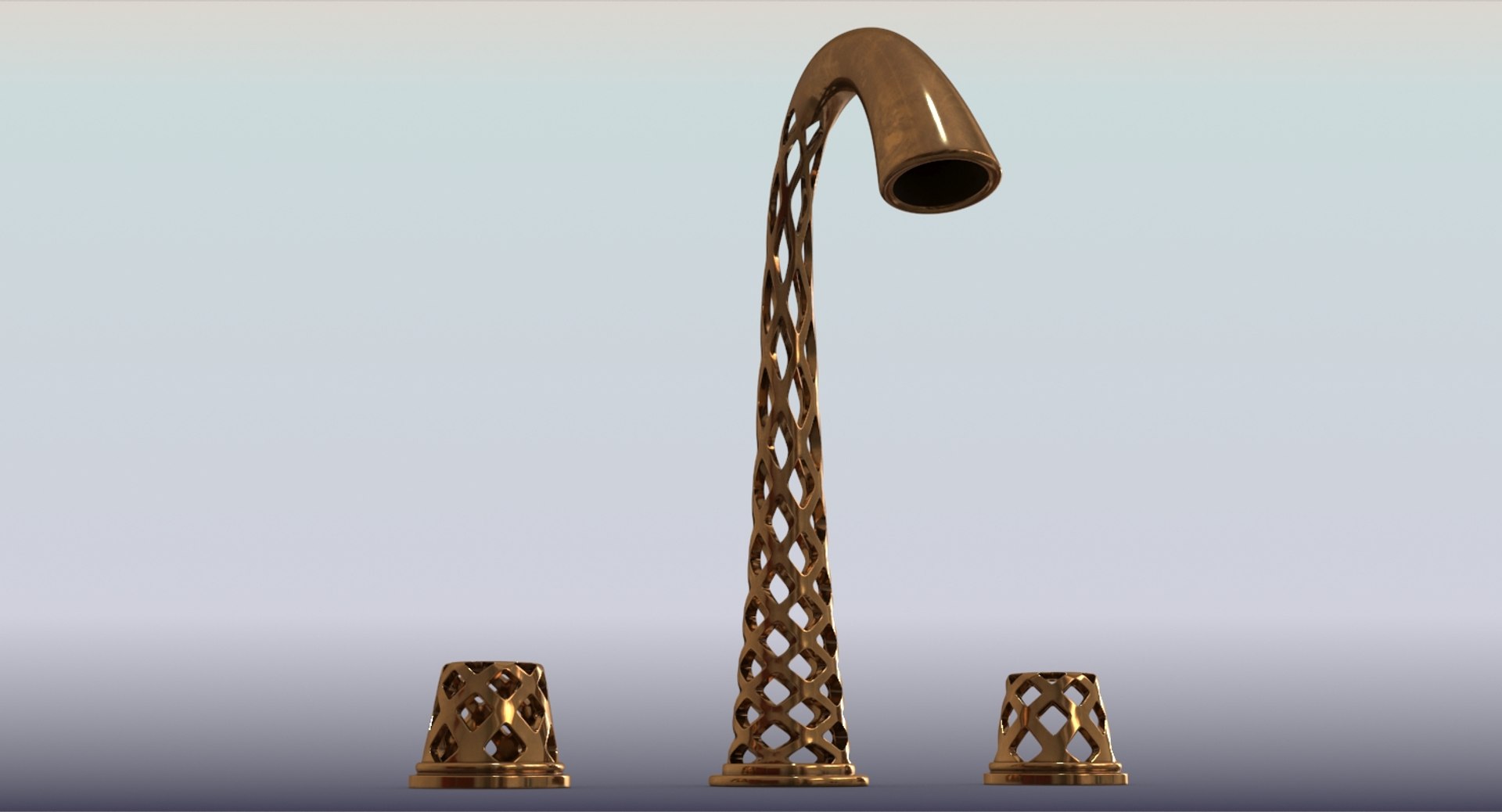 3D Model Copper Faucet Printed - TurboSquid 1356367