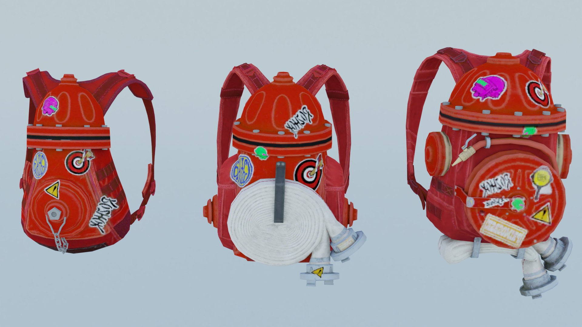 3D Bag 3x Name141 Backpack Model - TurboSquid 1849371