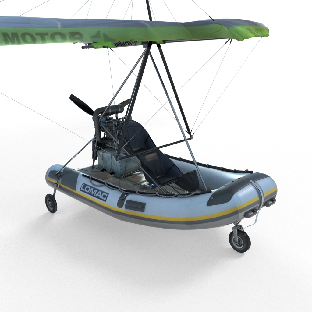 3d polaris flying inflatable boat