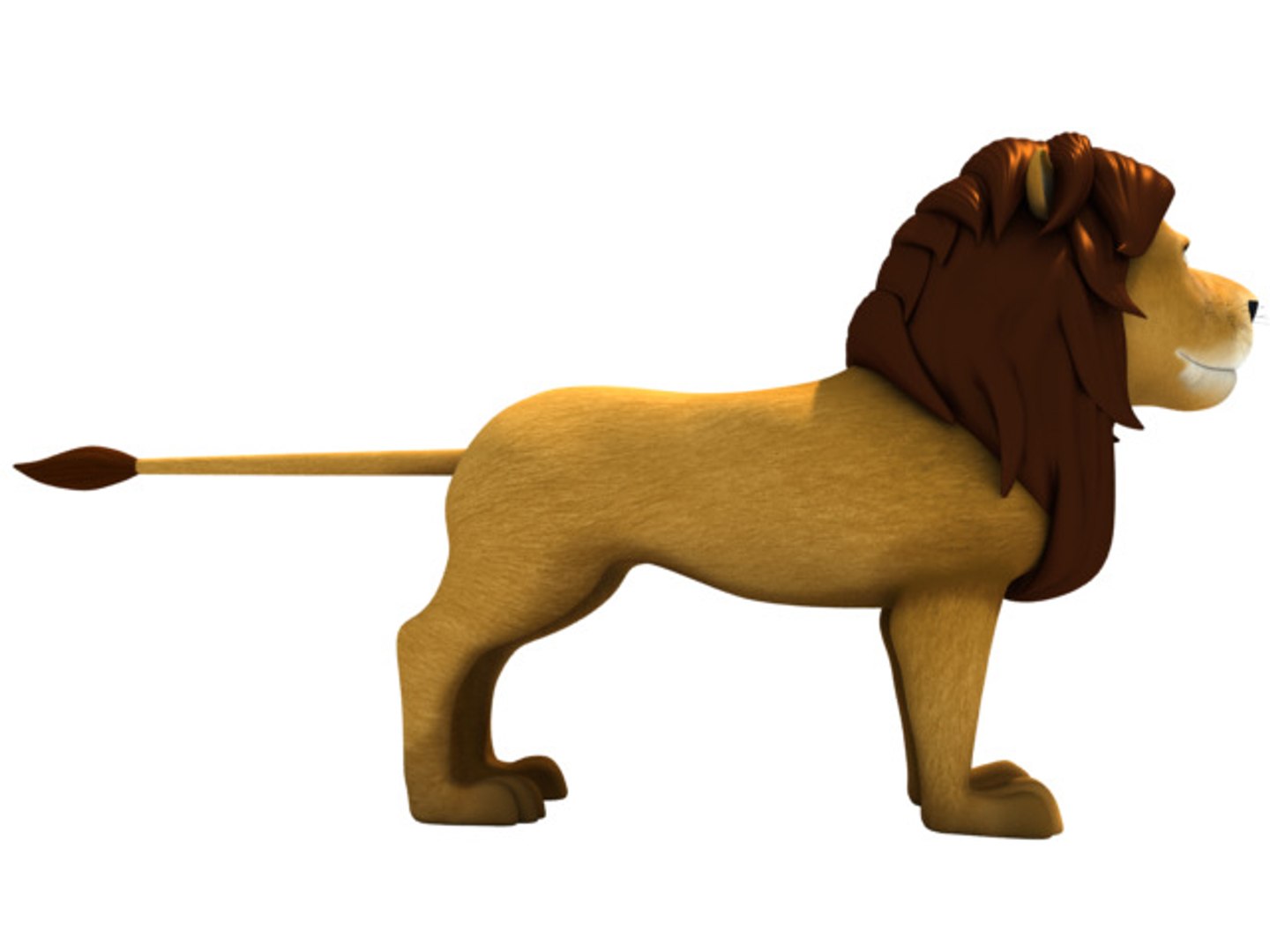 Lion Cartoon 3D Model - TurboSquid 1349803