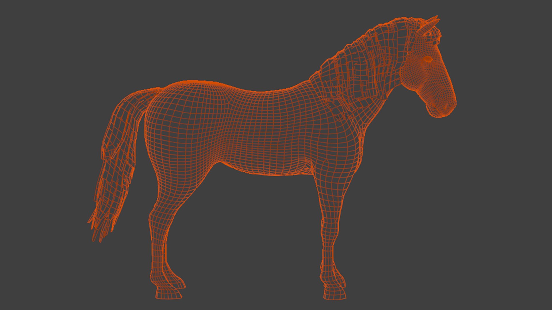 Jumping-Running-Walking Brown Horse Low-poly 3D Model 3D Model ...