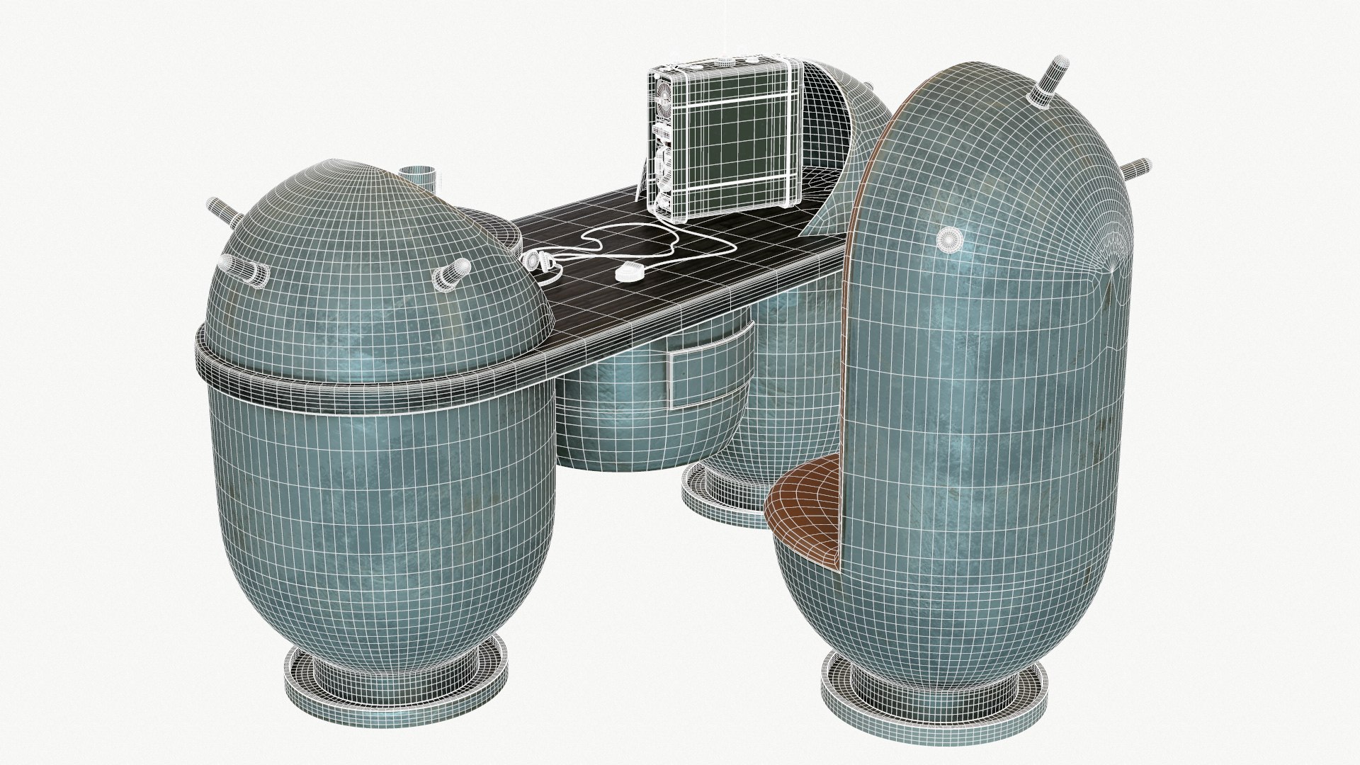 3D Model Sea Mine Table - TurboSquid 2134120