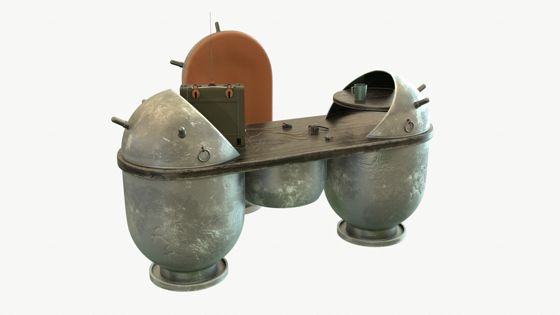 3D Model Sea Mine Table - TurboSquid 2134120