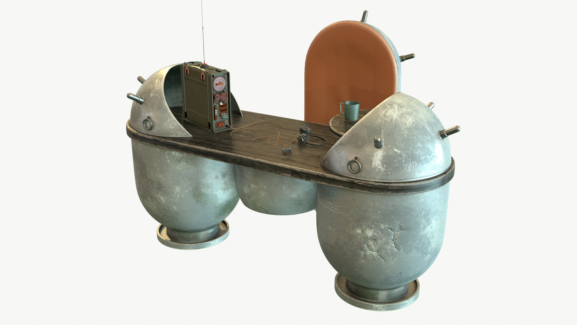 3D Model Sea Mine Table - TurboSquid 2134120