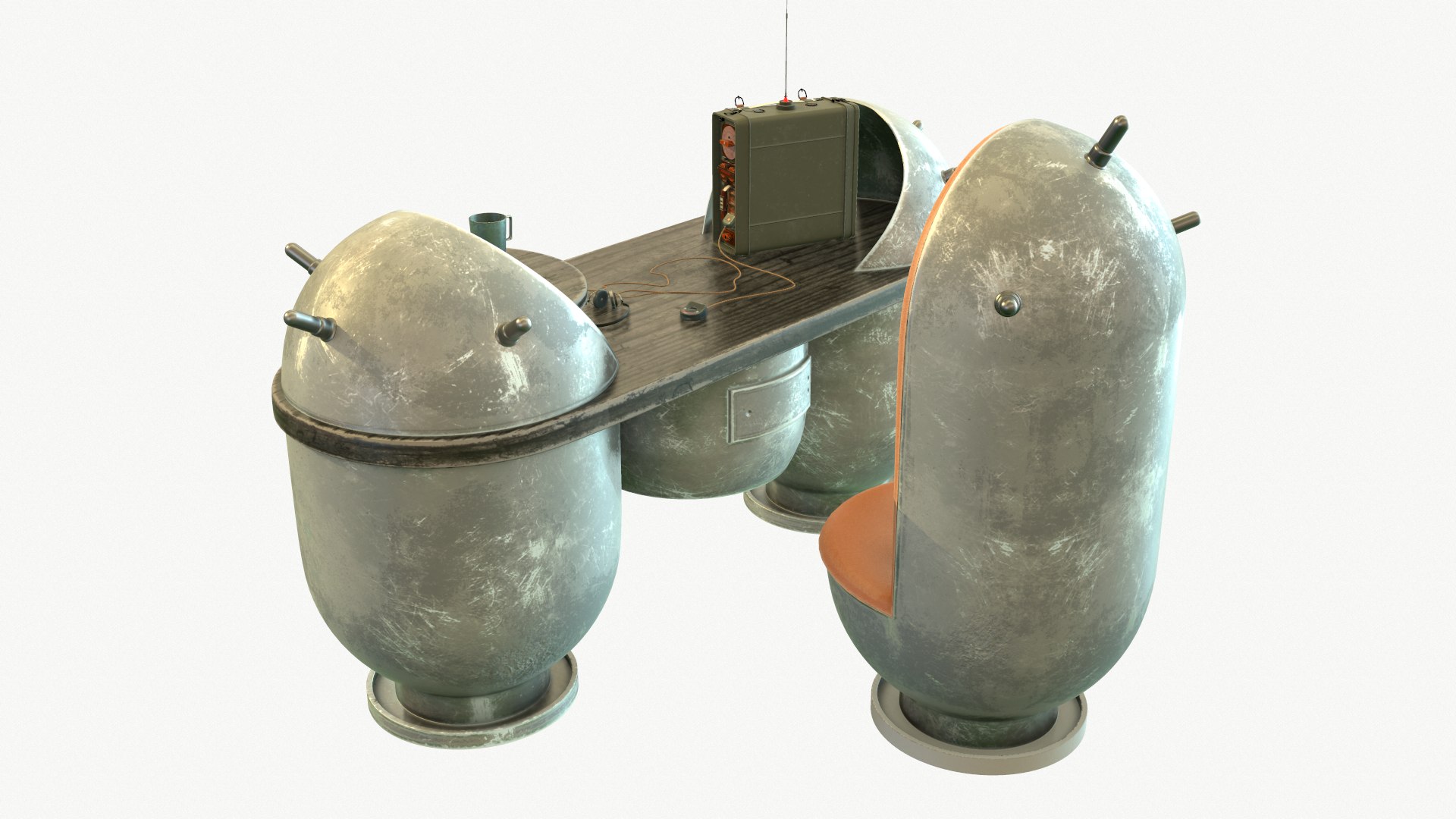 3D Model Sea Mine Table - TurboSquid 2134120
