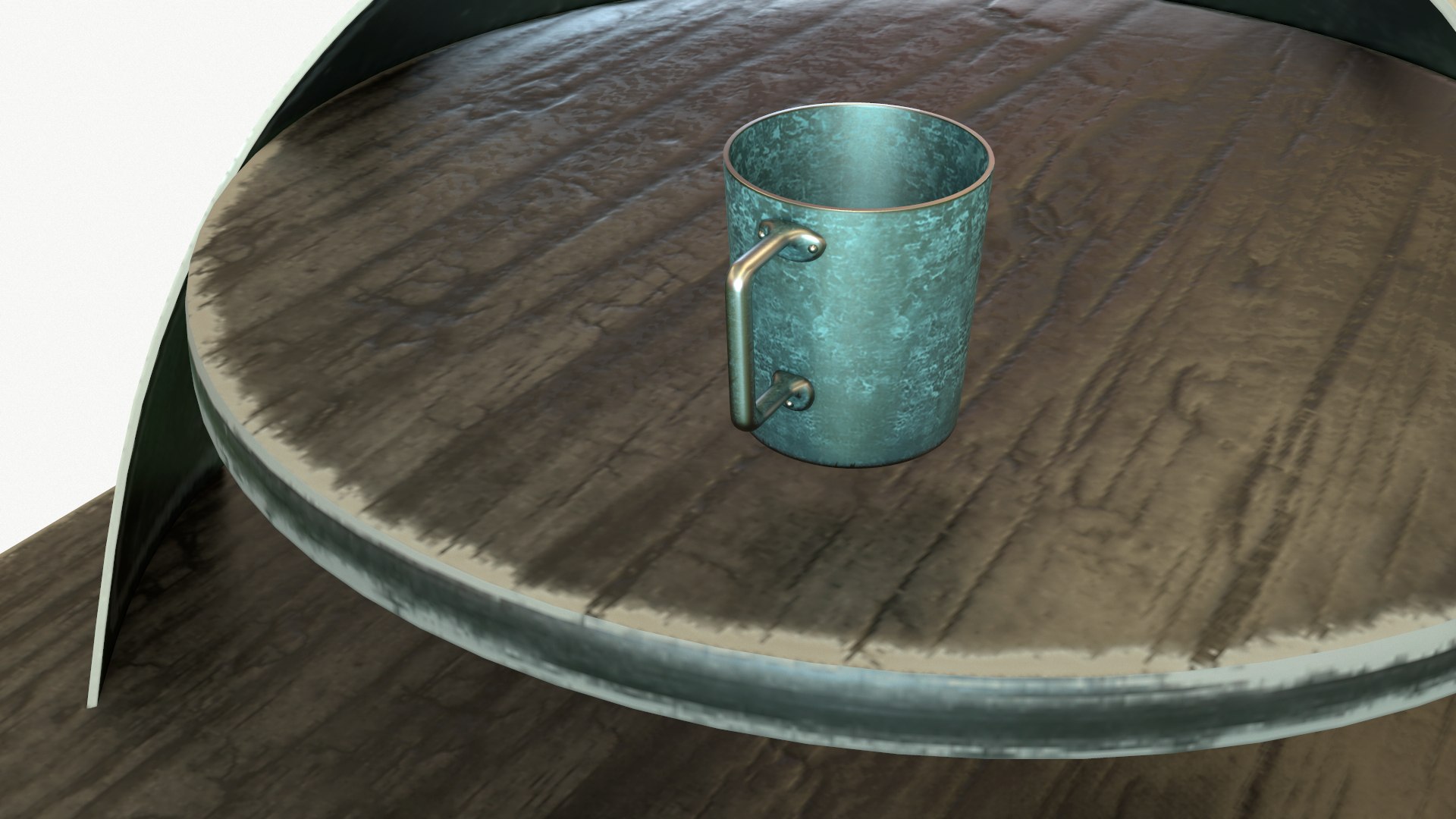 3D Model Sea Mine Table - TurboSquid 2134120