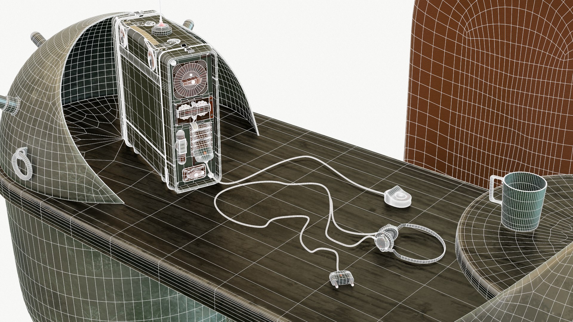 3D Model Sea Mine Table - TurboSquid 2134120