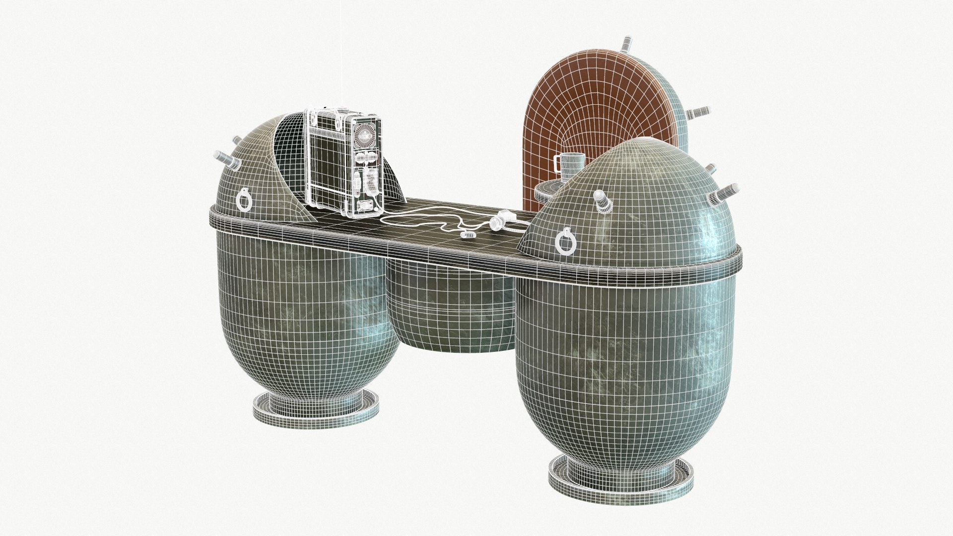 3D Model Sea Mine Table - TurboSquid 2134120