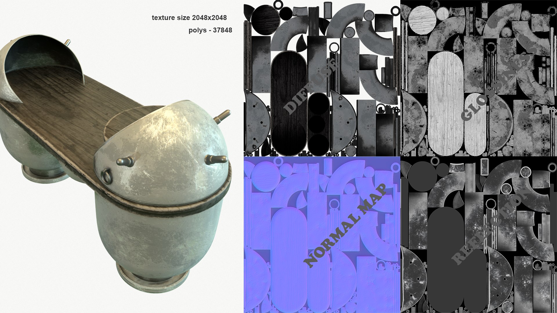 3D Model Sea Mine Table - TurboSquid 2134120