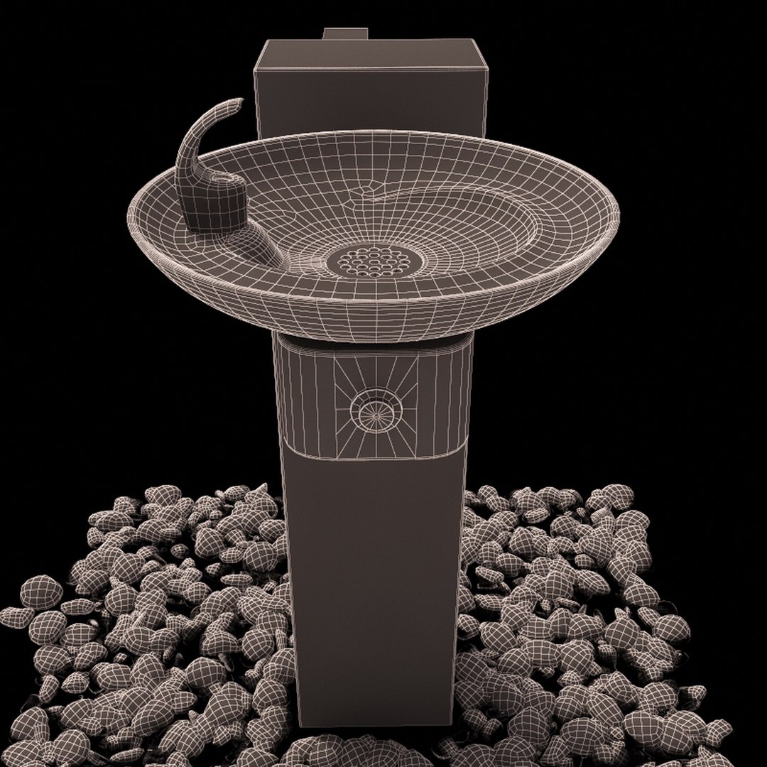 Drinking Fountain 3D - TurboSquid 2096073