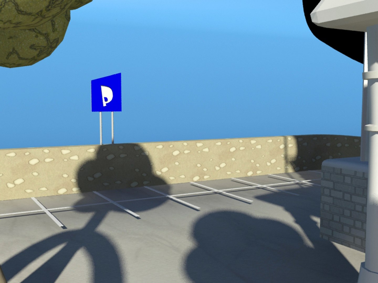 3d Toon Police Station