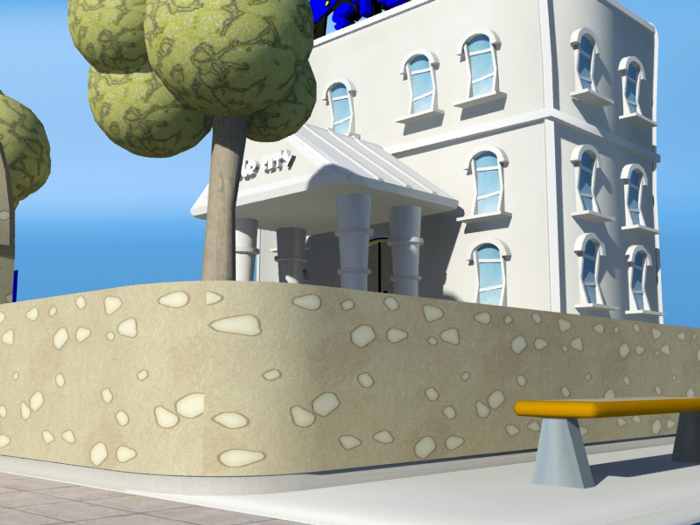 3d toon police station