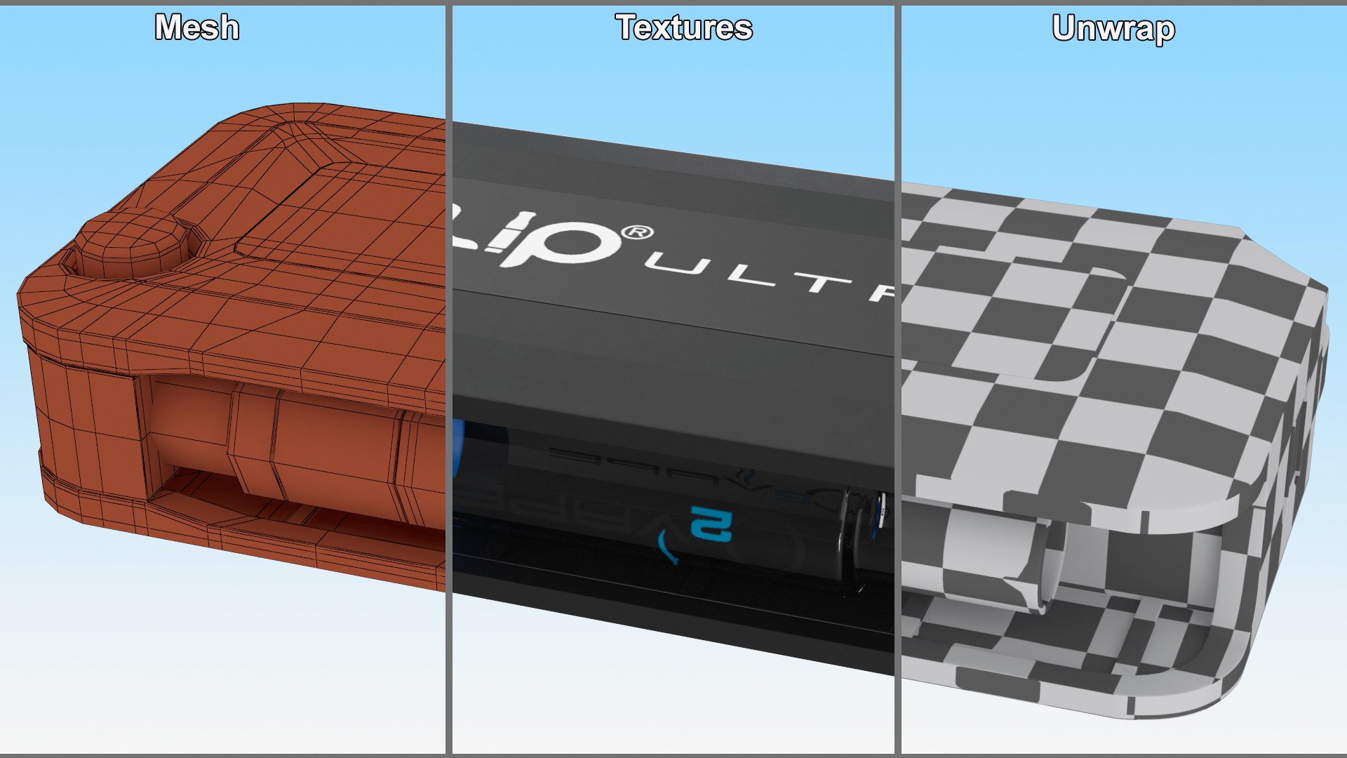 3D Vape Pen O2VAPE Flip Ultra Black - TurboSquid 2191670