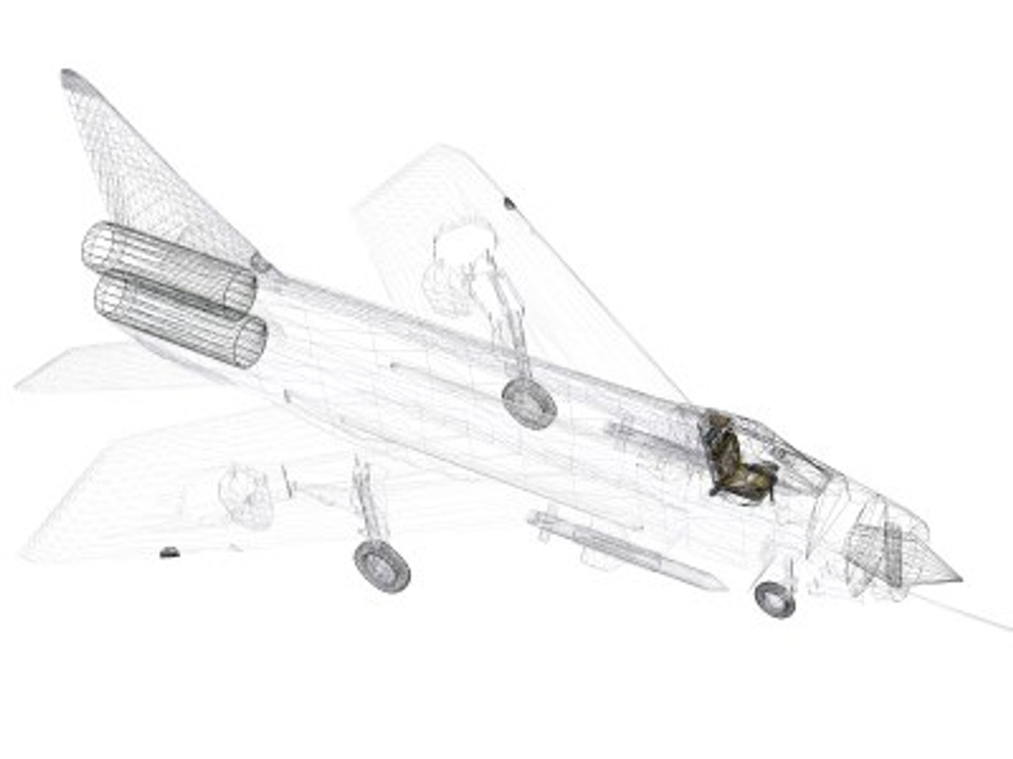 English Electric Lightning 3d Lwo