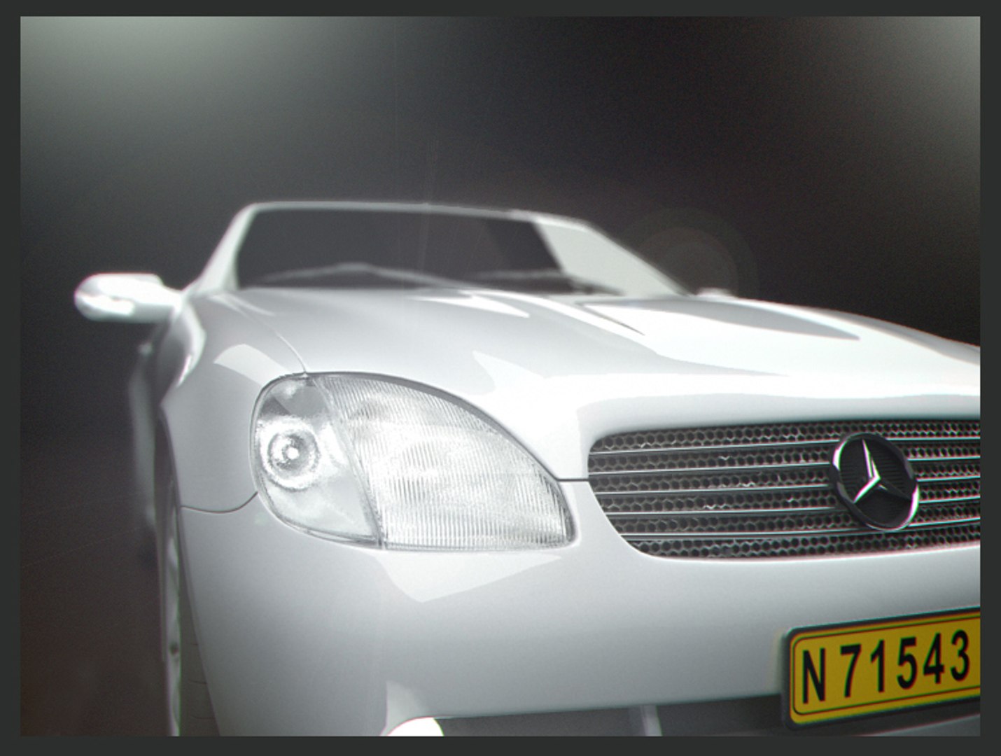 Mercedes Kompressor 3d Model