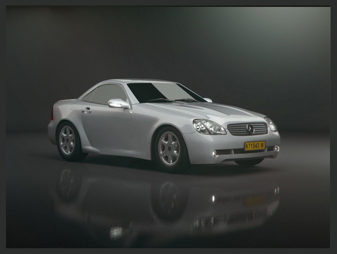Mercedes Kompressor 3d Model