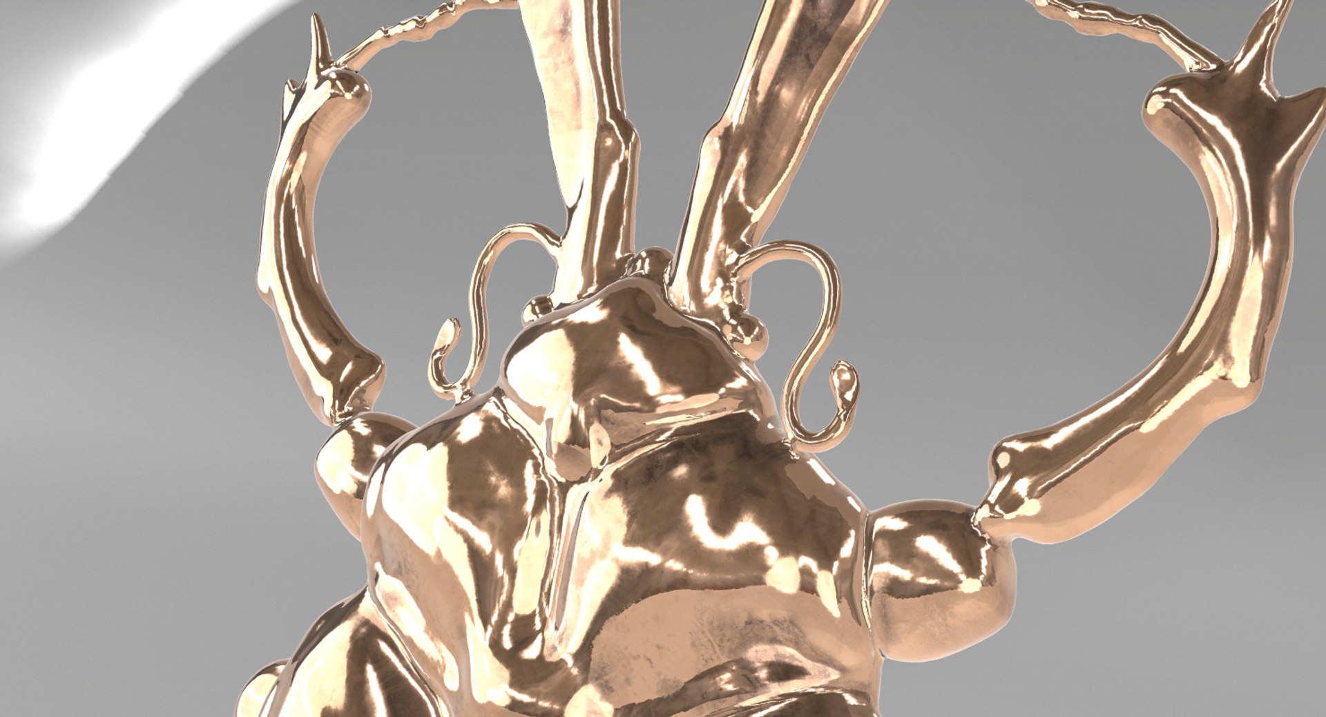 3D Golden Scarab Beetle - TurboSquid 1286227