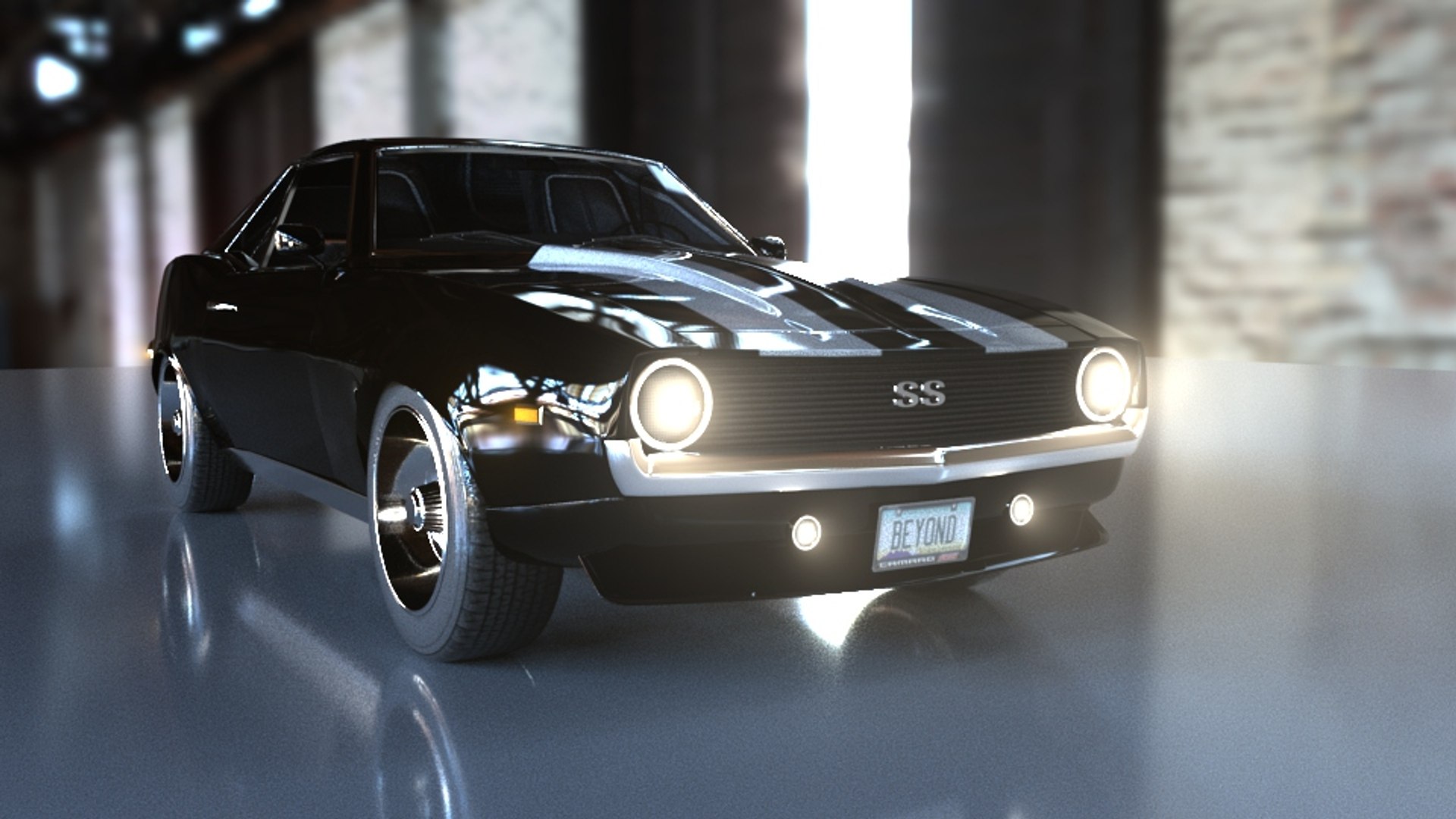 Chevrolet Camaro SS 1969 Rigged Car 3D Model 3D Model - TurboSquid 2287442