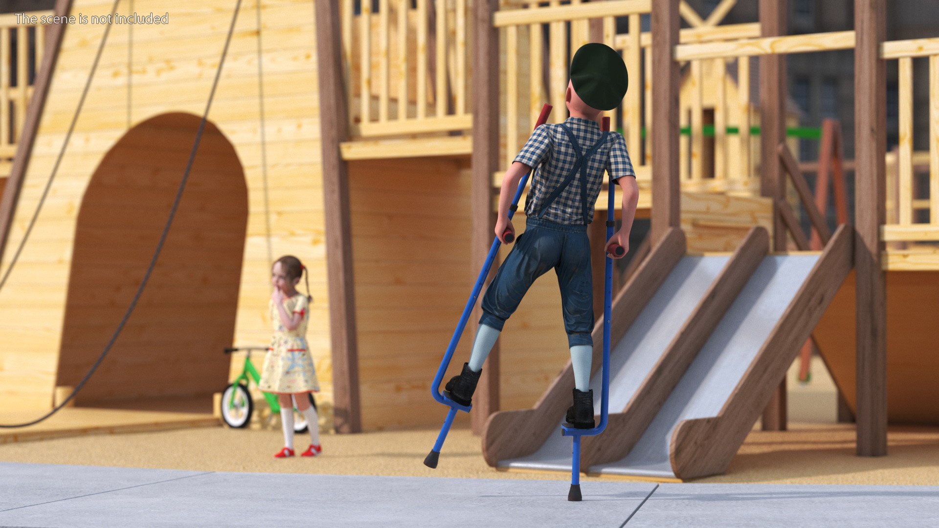 3D Kids Stilts Model - TurboSquid 2302782