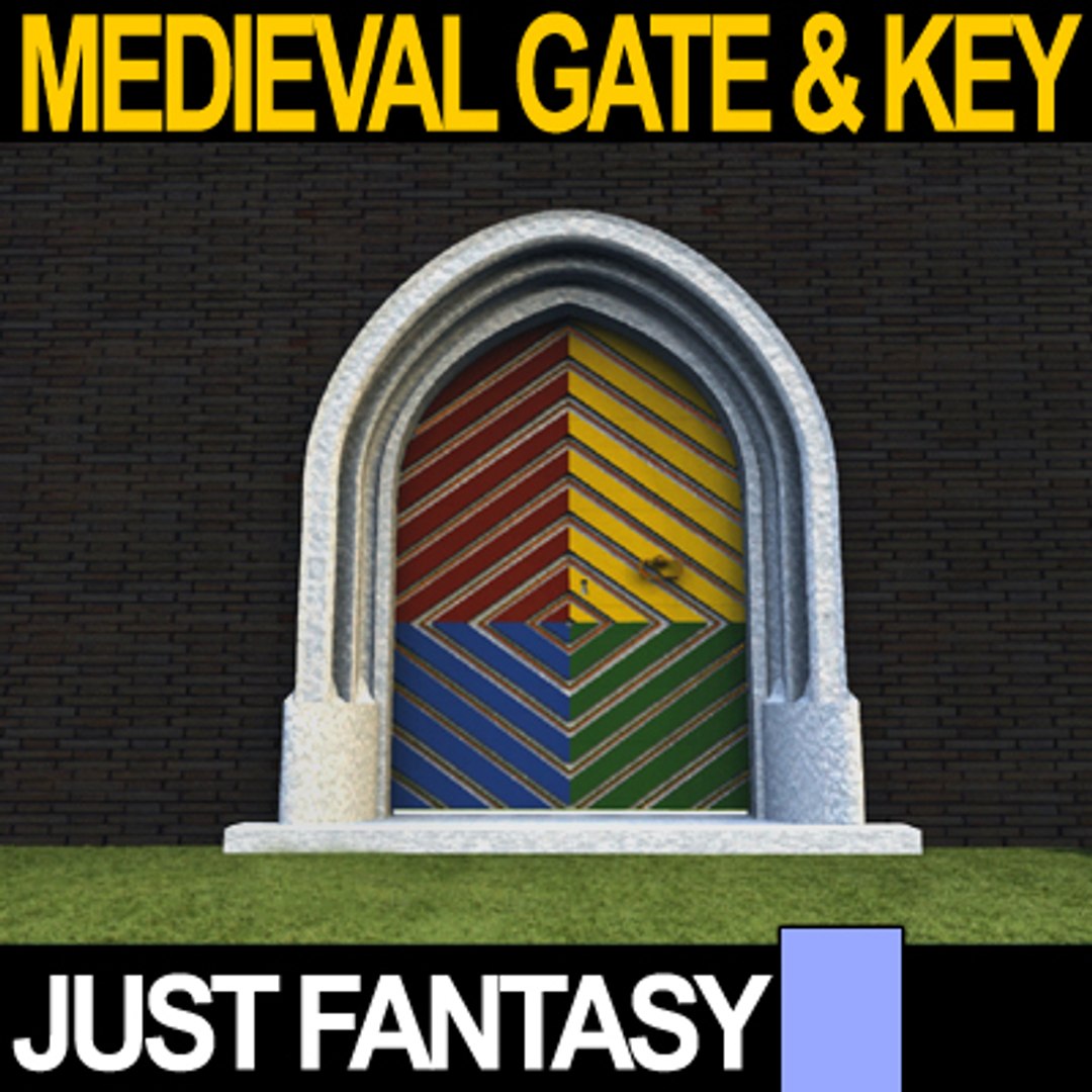 Original Medieval Wood Gate 3d 3ds